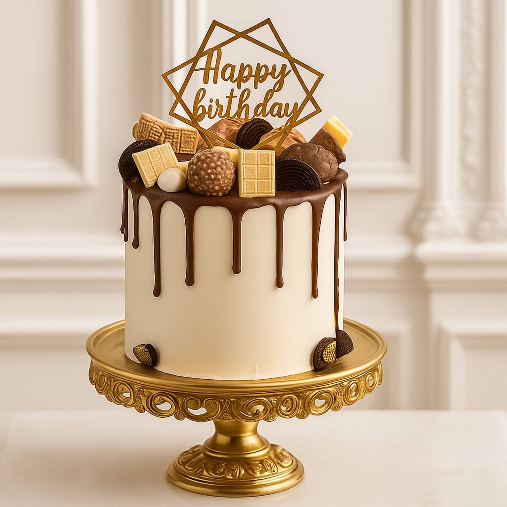 Luxury Chocolate Birthday Everyday Drip Cake | Toronto Delivery – One ...
