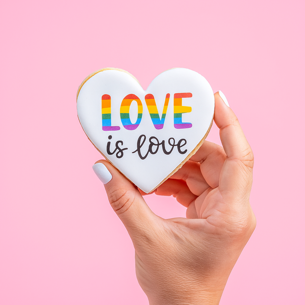 LOVE is LOVE Pride Heart Cookies Set of 12 | Vancouver Cookie Delivery ...